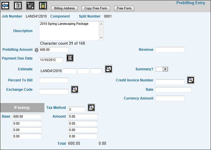 Enter Billing Information